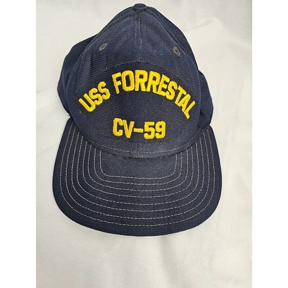 New Era | Accessories | Vintage New Era Uss Forrestal Hat Cv59 Usa Navy ...